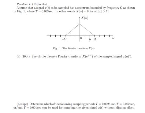 Solved Problem Points Assume That A Signal X T To Chegg