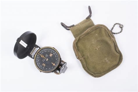 Rare First Pattern Us Compass Pouch With Compass Fjm44