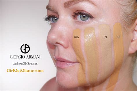 Part 1 Armani Luminous Silk Foundation Shade Finder Swatches