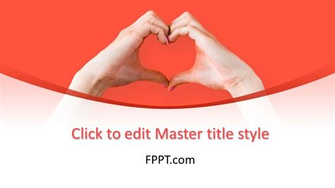 Free Hand Making Heart Sign Powerpoint Template Free Powerpoint Templates