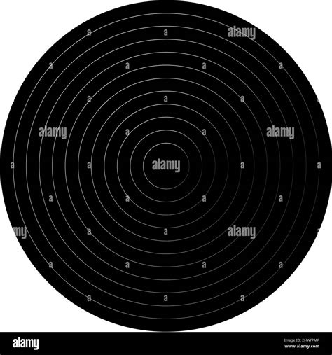 Concentric Radial Radiating Circles Rings Stock Vector Illustration Clip Art Graphics