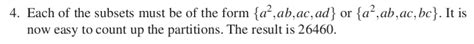 Combinatorics Counting The Number Of Partitions Mathematics Stack