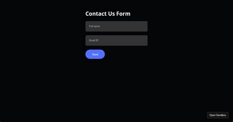 Html Serverless Forms Example Codesandbox
