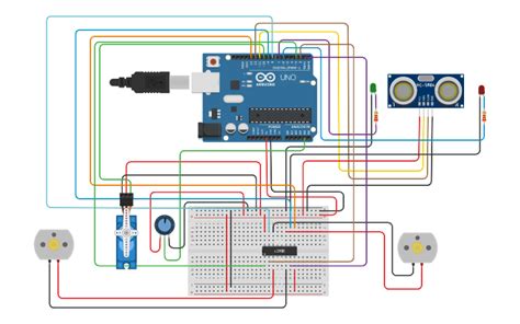 Circuit Design Conveyor Belt Tinkercad