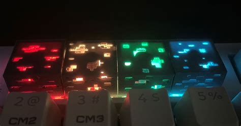 Minecraft Ore Keycaps By Idea Prints Download Free Stl Model