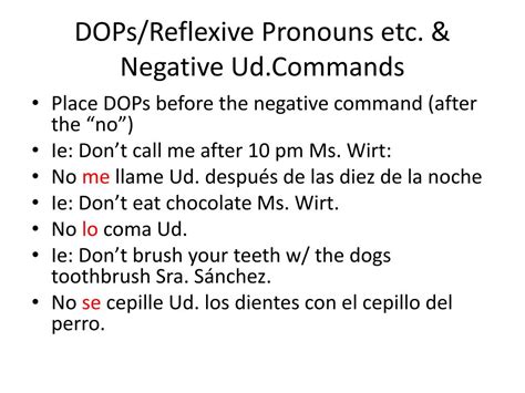 Ppt Affirmative And Negative Ud And Uds Commands Powerpoint Presentation Id 4029519