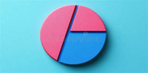 Pie Chart Shows Data Analysis With Market Share And Business Growth Financial Report Concept