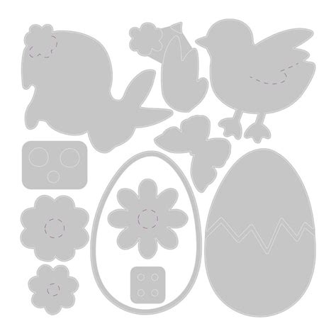 Sizzix Tim Holtz Thinlits Die Basic Easter Shapes — Papermaze