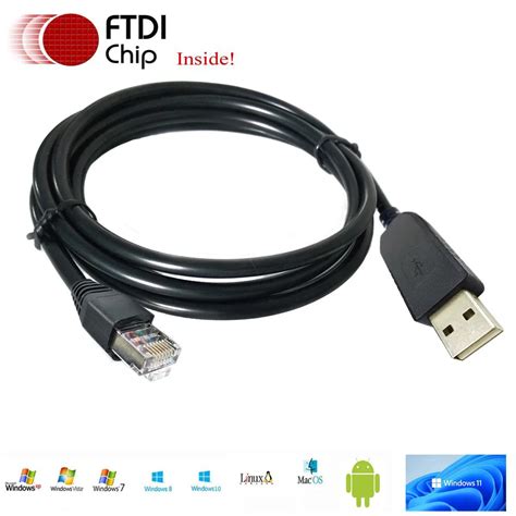 Ifd6500 Compatible Adapter Sinforcon Usb To Rj45 Rs485 For Delta Plc Prog Iabu Programming Cable 