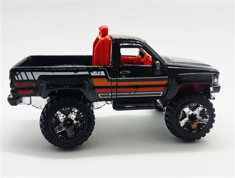 Black 1987 Hot Wheels Toyota Pickup Truck Rare Collectible Car