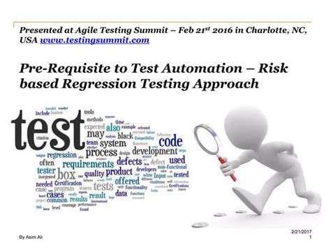 Risk Based Regression Testing Approach Pdf Web Development Internet