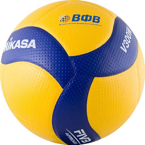 Мяч волейбольный Mikasa V300W, 5 размер, желтый, синий купить c ...