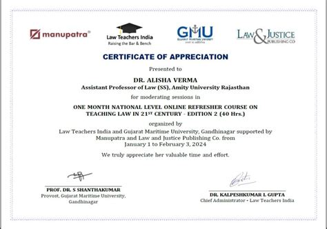 Dr Alisha Verma On Linkedin Delighted To Receive The Certificate For Moderating Sessions At The…