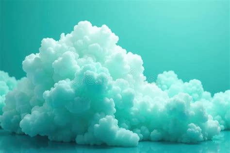 Abstract Teal White Cloud Formation Soft Texture Teal Graphics