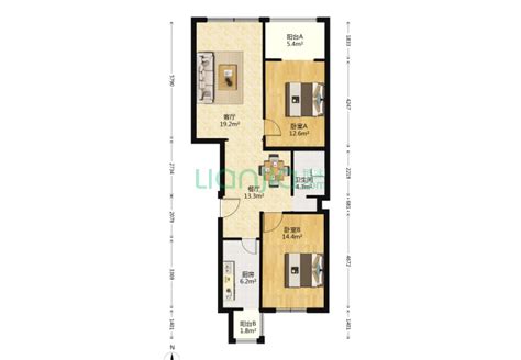 北京翰林庭院2室2厅1卫1092㎡户型图翰林庭院户型图详情北京链家