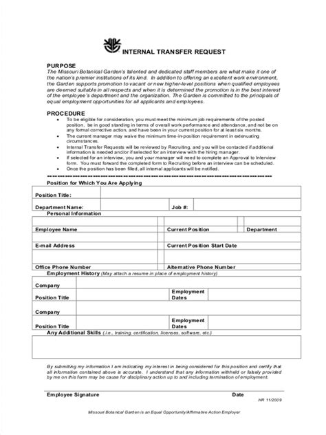 FREE 5 Job Transfer Form Samples In PDF