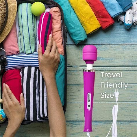 10 Speeds Wired Powerful Handheld Wand Massager With Strong Vibrations