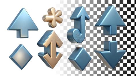 Direction Arrows Set Navigation Symbols Guidance Icons Orientation