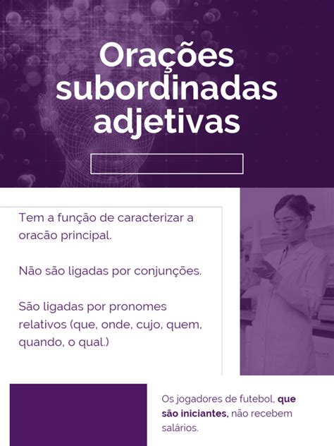 Oração Subordinada Adjetiva Pdf Sintaxe