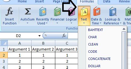 Rumus Fungsi Excel Fungsi Fungsi Teks Pada Excel