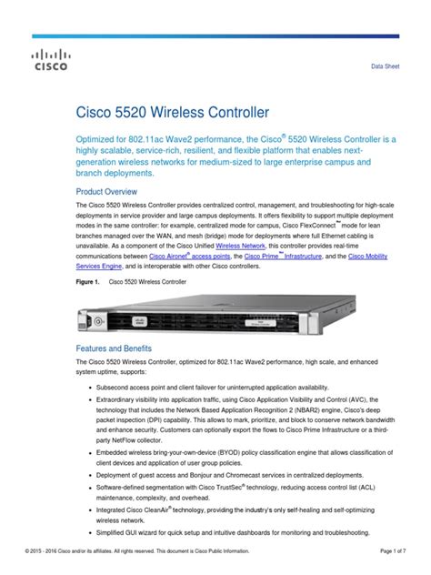 Cisco 5520 Wireless Controller Data Sheet Pdf Transport Layer Security Radius
