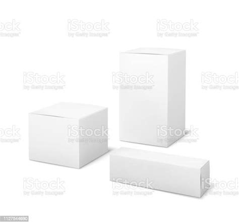 백색 상자입니다 빈 패키지 의료 및 화장품 상자 3d 제품 종이 포장 종이 팩 분리 벡터 이랑 상자에 대한 스톡 벡터 아트 및 기타 이미지 Istock