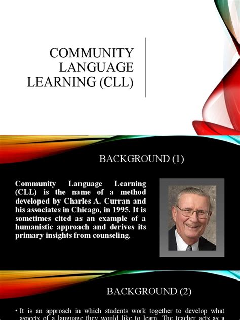 Community Language Learning Cll Pdf Teaching Method Learning