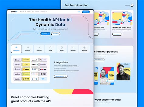 terra api landing page by sammer soares on dribbble