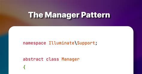 Laravel Manager Pattern