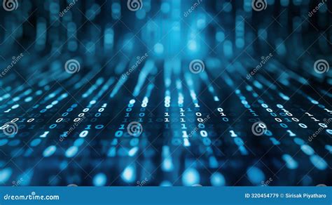Digital Code Number 0 1 Abstract Background Coding Technology And Programming Stock