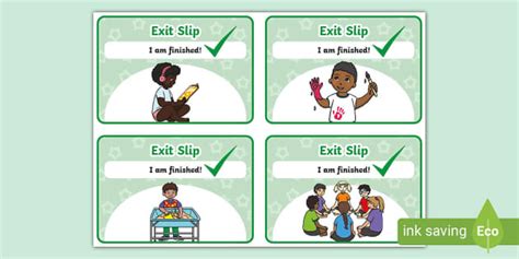 Early Years Exit Slip Teacher Made Twinkl