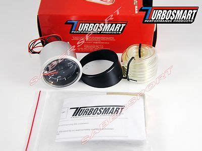 In Stock Turbosmart Boost Gauge Black Face Silver Bezel 0 30psi 52mm