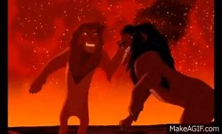 Simba Vs Scar Lion King Fight Scene Hd On Make A 