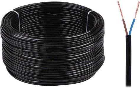 Elektrokabel Kabel Elektryczny Omyp 2x05 300300v Czarny Kab0830
