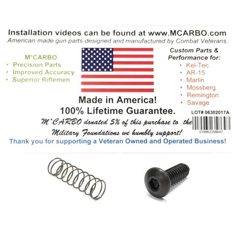 Bullseye North MCARBO Savage AXIS Trigger Spring Kit