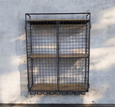 The Wire Wine Rack Locker Room Style Box Wall Shelf