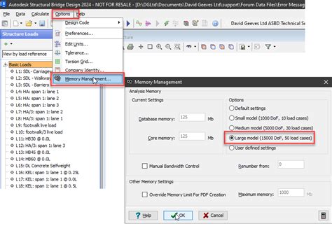 solved error message insufficient core to solve load case autodesk community