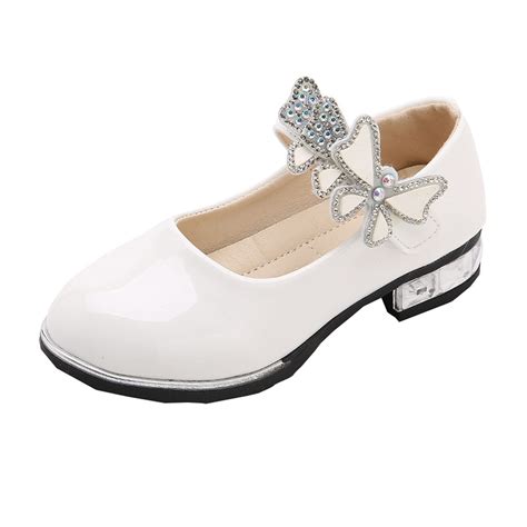 Zapatos Blancos Mary Jane Para Niños Nuevos Zapatos De Princesa Para