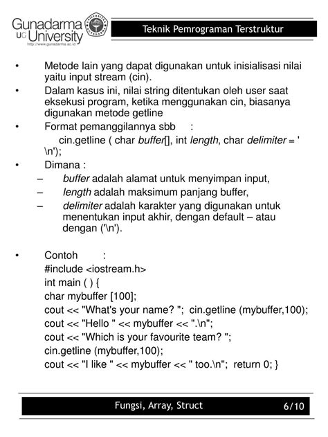 Ppt Fungsi Array Dan String Powerpoint Presentation Free Download