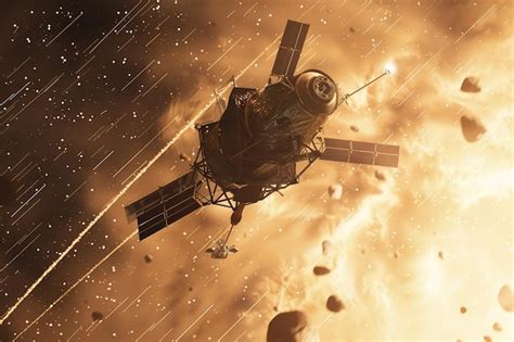 Premium Photo A Spacecraft Exploring The Outer Solar System