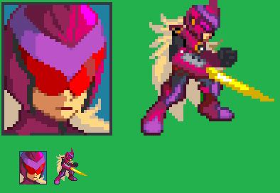 Old Dark Protoman Sprite Edit W Custom Portrait I Made R Battlenetwork