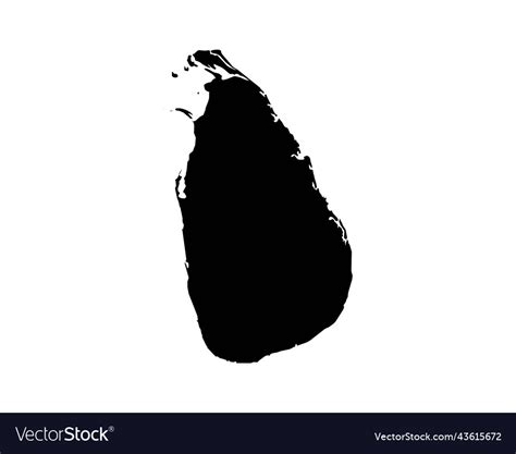 Sri Lanka Map Royalty Free Vector Image Vectorstock
