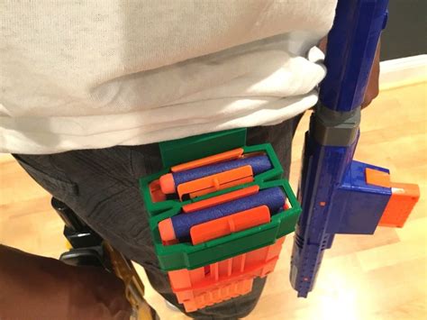 Nerf Magazine Clip Holder Double Pouch With Belt Loop Etsy
