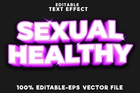 Text Effect Sexual Healthy Modern Neon Graphic By Arsalangraphic999 Creative Fabrica