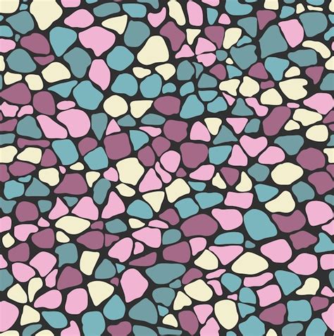 Premium Vector Seamless Colorful Chaotic Mosaic Pattern Vector Illustration
