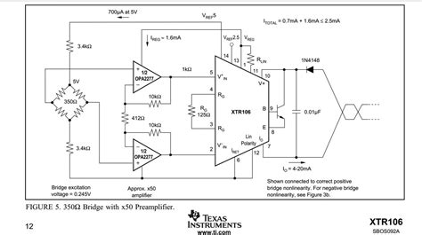 XTR106 Input Voltage Of XTR106 And Design Based On Datasheet Example Amplifiers Forum