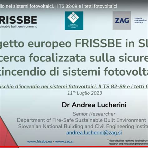 Fire Safety Of Photovoltaic Systems Italian Cei Webinar News Frissbe