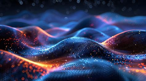 Photo Realistic Quantum Terrain Abstract Representation Of Quantum