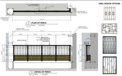 Terrace Fence Design Skp File Terrace Fence Layout Plan Using