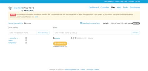 Deploy A Flask App Online Using Pythonanywhere 2025 Machine